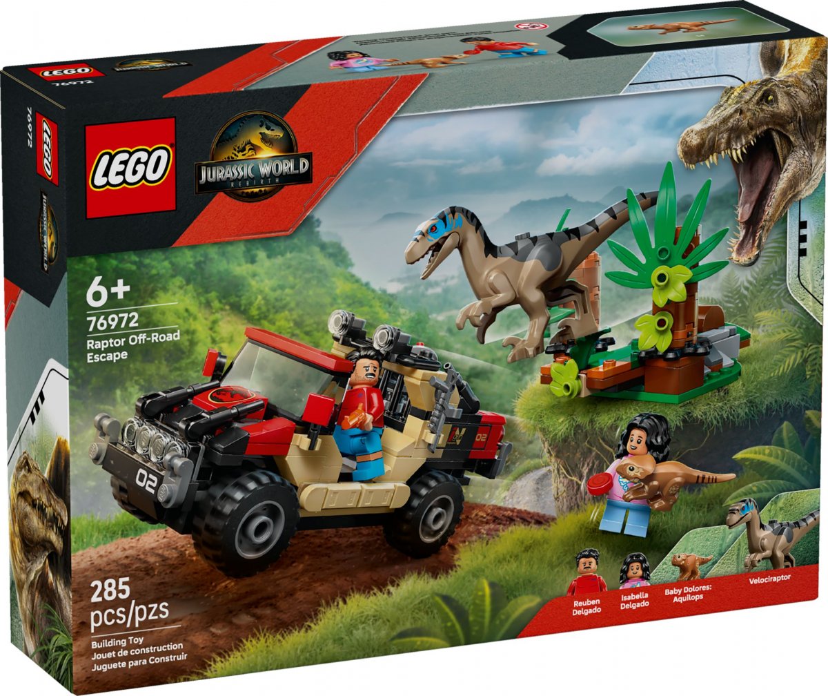 LEGO® Jurassic World 76972 Raptor: Chase with the off-road vehicle, 34,99